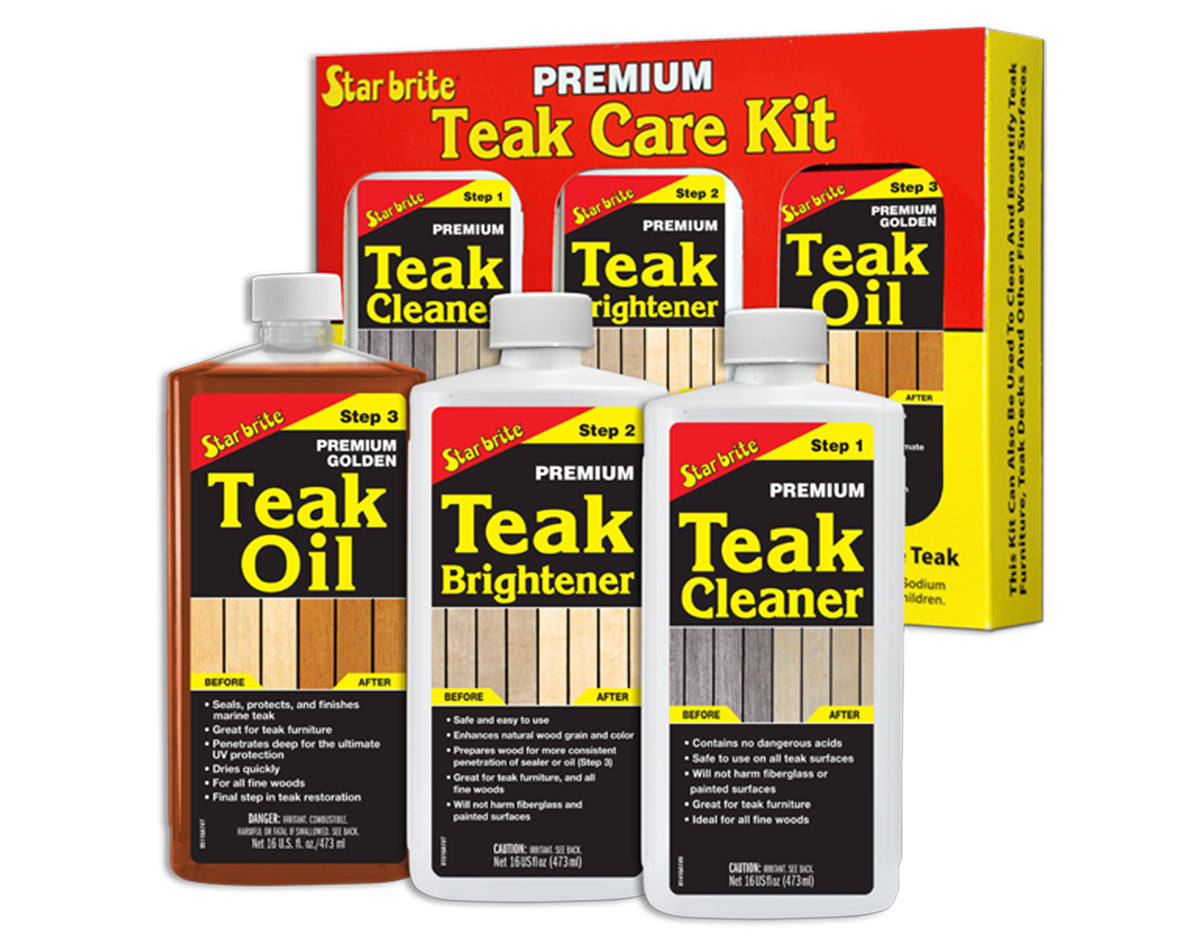Premium Teak Care Kit 473ml – Marine & Outdoors